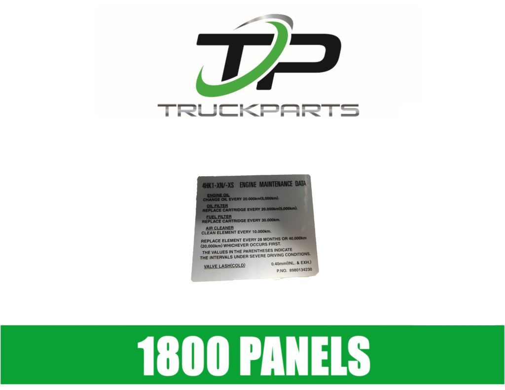 ENGINE MAINTENANCE LABEL – TpSydney